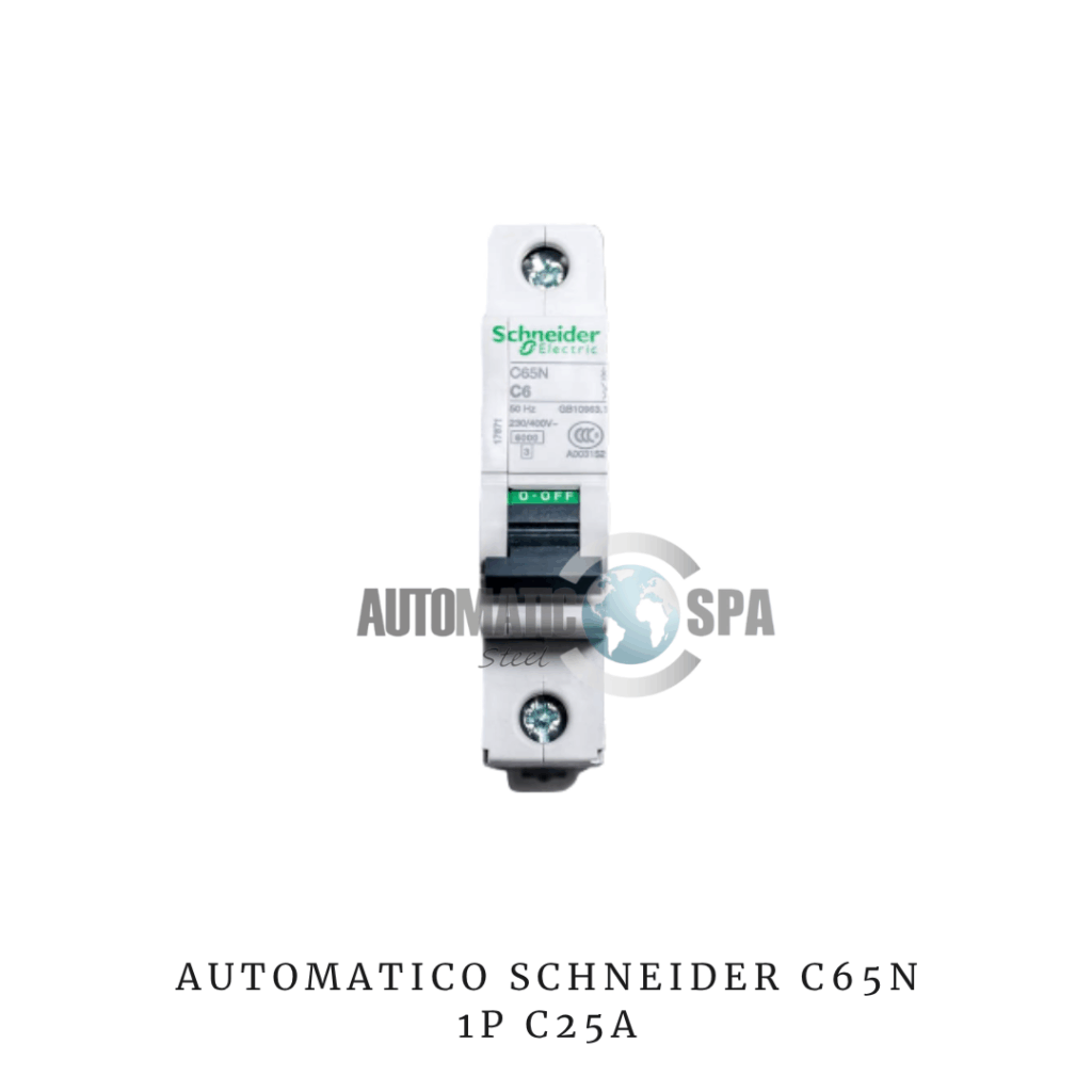 Automatico-Schneider-C65N-1P-C25 – Interruptor Termomagnético 25A Unipolar – Automatic S.A