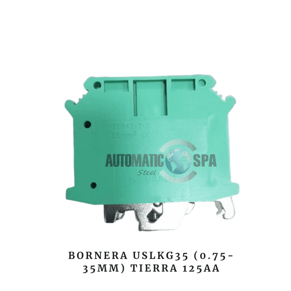Bornera de Tierra USLKG35 – 0.75 a 35 mm² / 125 A / Riel DIN ...