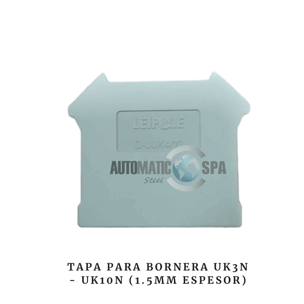 Tapa para Bornera JUK 2.5 mm (1.5 mm Espesor) – Automatic S.A