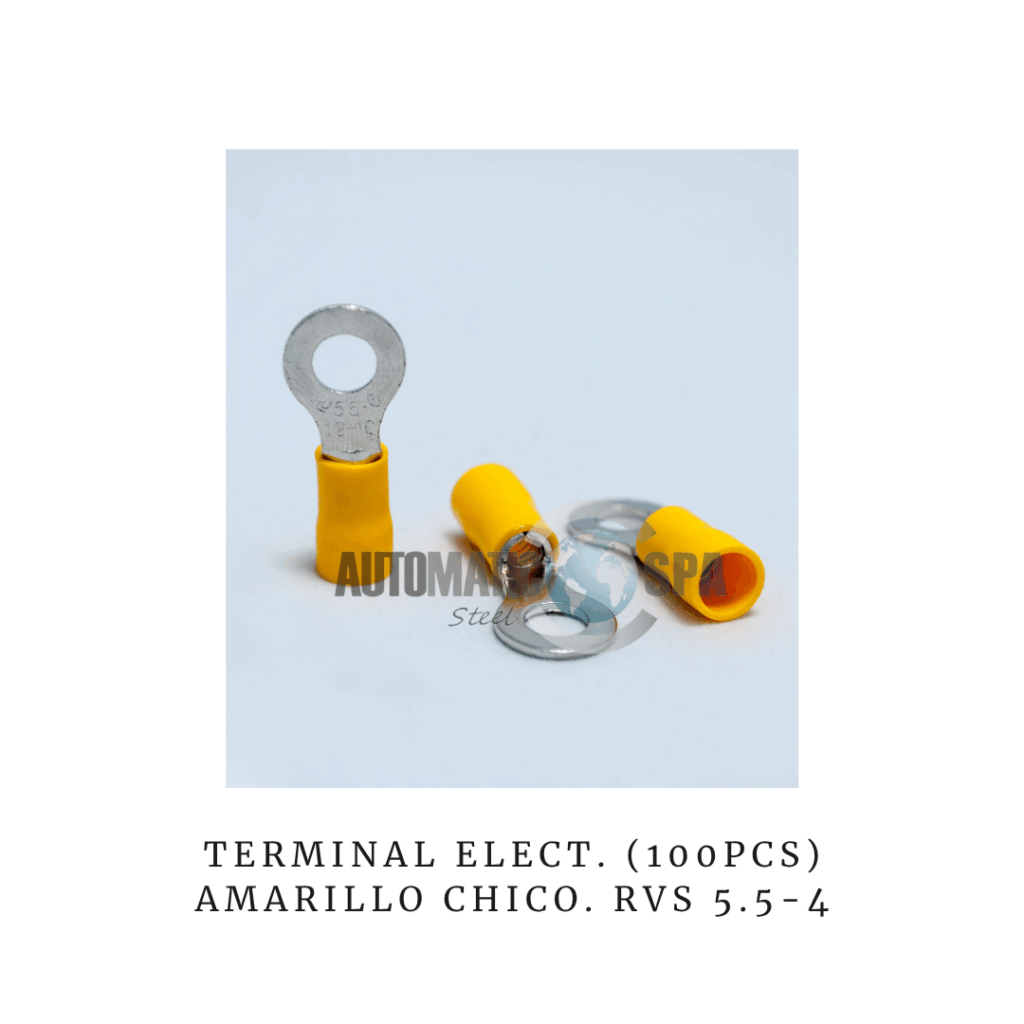 Terminal Eléctrico Amarillo Chico RVS 5.5-4 (100 unidades) – Automatic S.A